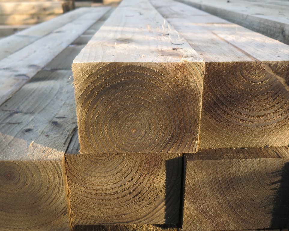 100mm x 125mm Sawn & Treated Softwood - Hartwells Fencing