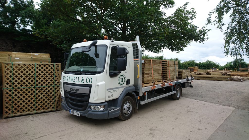 Delivery lorry - Hartwells Fencing