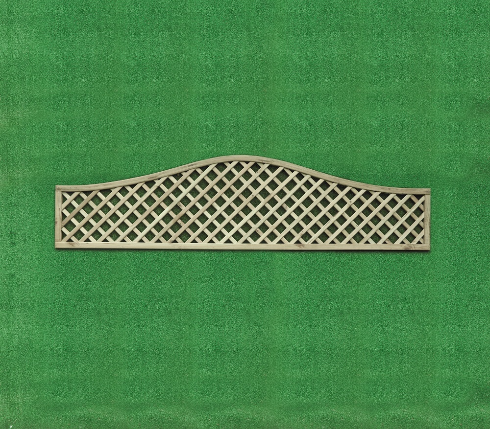 English Trellis Omega Top - Hartwells Fencing