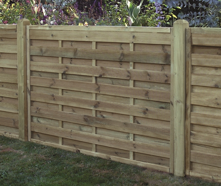 Square Horizontal Panel - Hartwells Fencing
