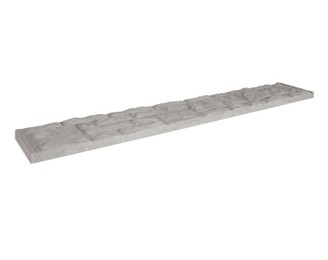 Concrete Rock Faced Gravel Board - Hartwells Fencing