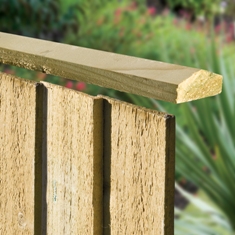 Capping and Counter rail for Featheredge Fence - Hartwells Fencing