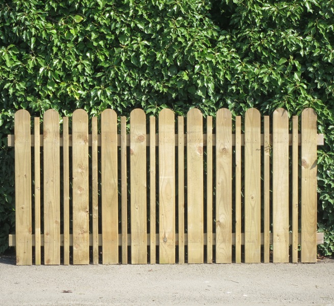 Picket Panel - Beaded Round Top - Hartwells Fencing