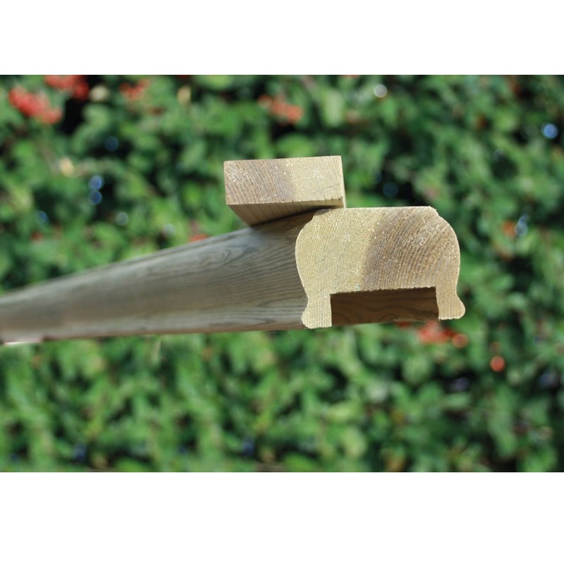 Premier Handrail with fillet & Baserail - Hartwells Fencing