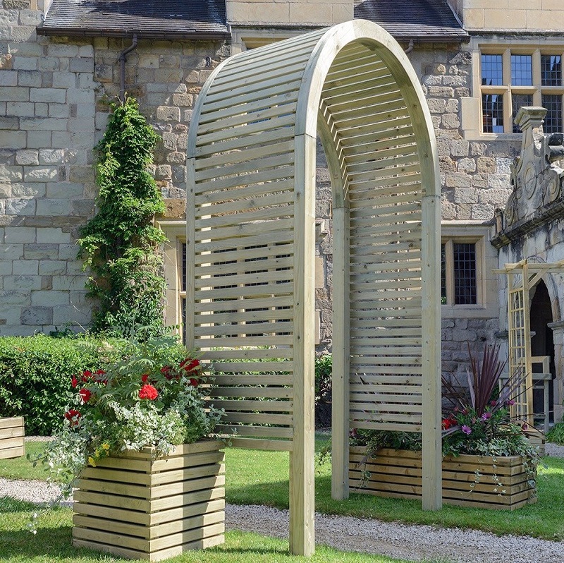 Contemporary Garden Arch - Hartwells Fencing