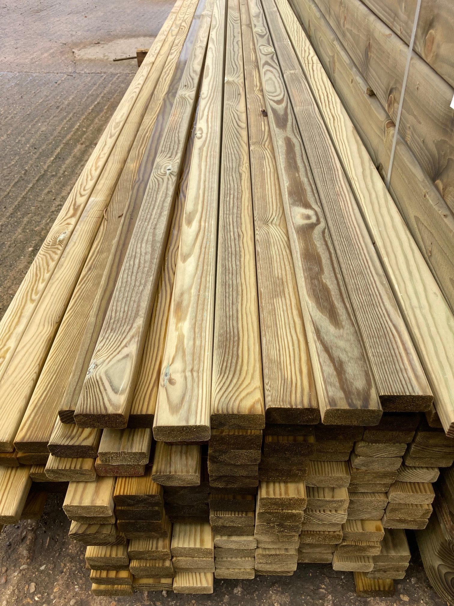 25mm x 50mm Planed & Eased Treated Softwood - Hartwells Fencing