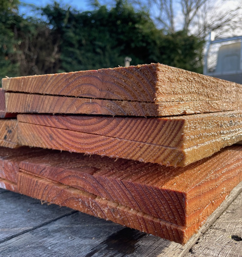 Larch Feather Edge Boards - Hartwells Fencing